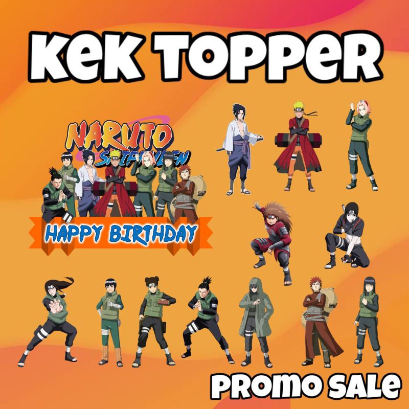 Kek Topper Naruto Shippuden | Shopee Malaysia