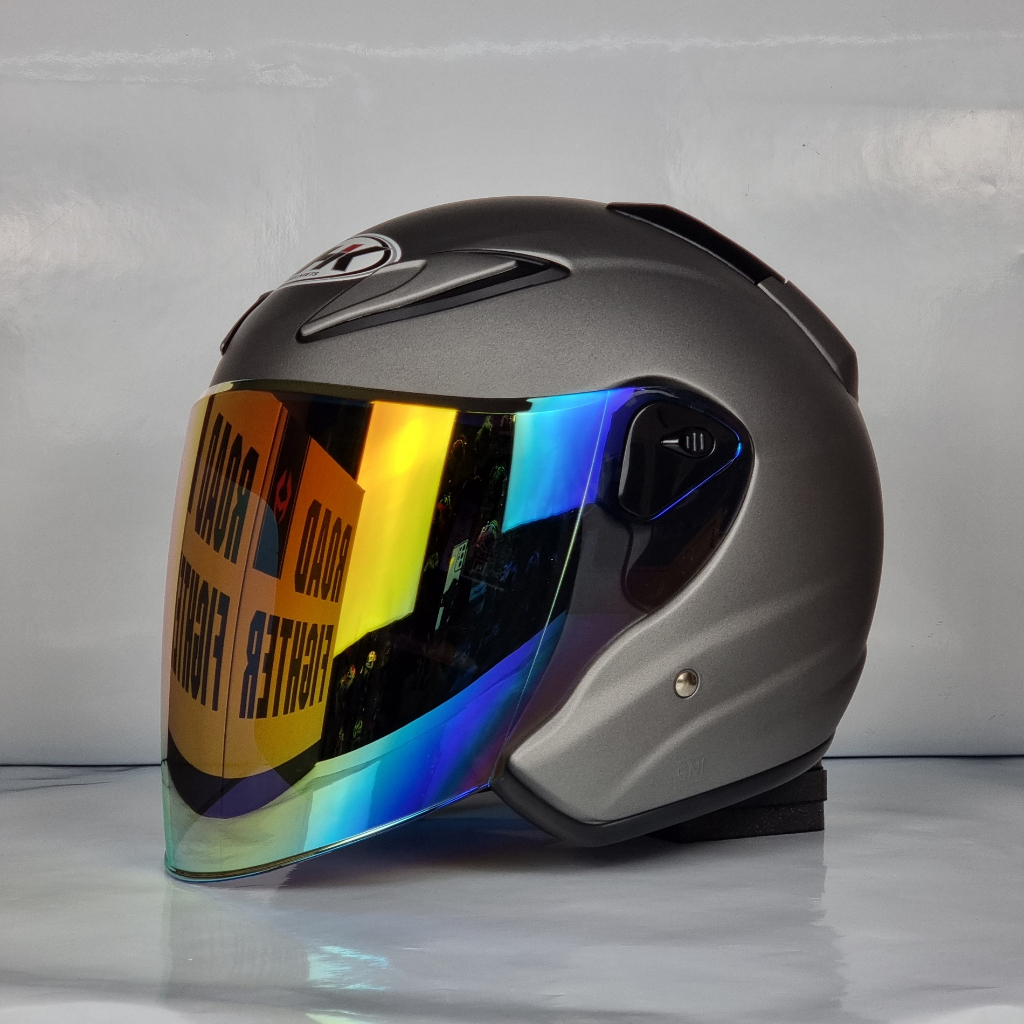 NHK Helmet R6 v2 Solid (Grey Matt) | Shopee Malaysia