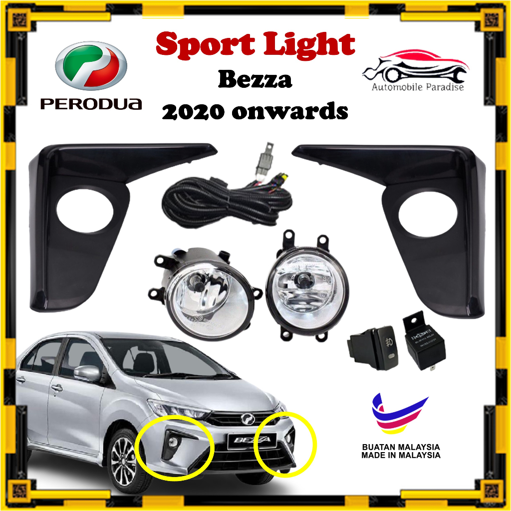 Perodua Bezza - Fog Lamp / Spotlight / Lampu kabus ( 2020 - 2023 ...