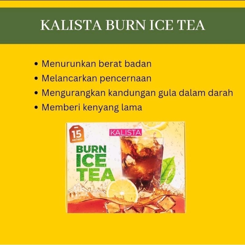 Kalista Burn Ice Tea | Shopee Malaysia