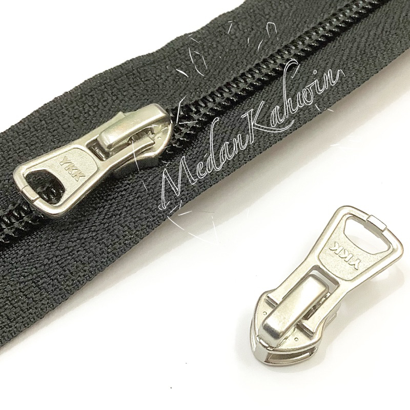 #BJ2020 Kepala Zip Nylon YKK #3, #5, #8, #10 dan Aksesori YKK Nylon ...