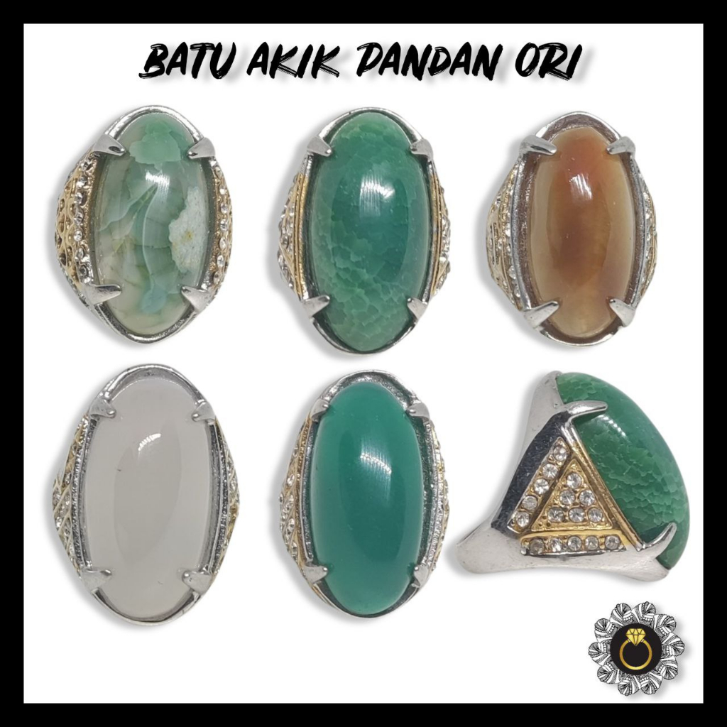 AKIK PANDAN /AKIK KECUBUNG LAUT / PUTIH / AKIK ORIGINA / CINCIN ...