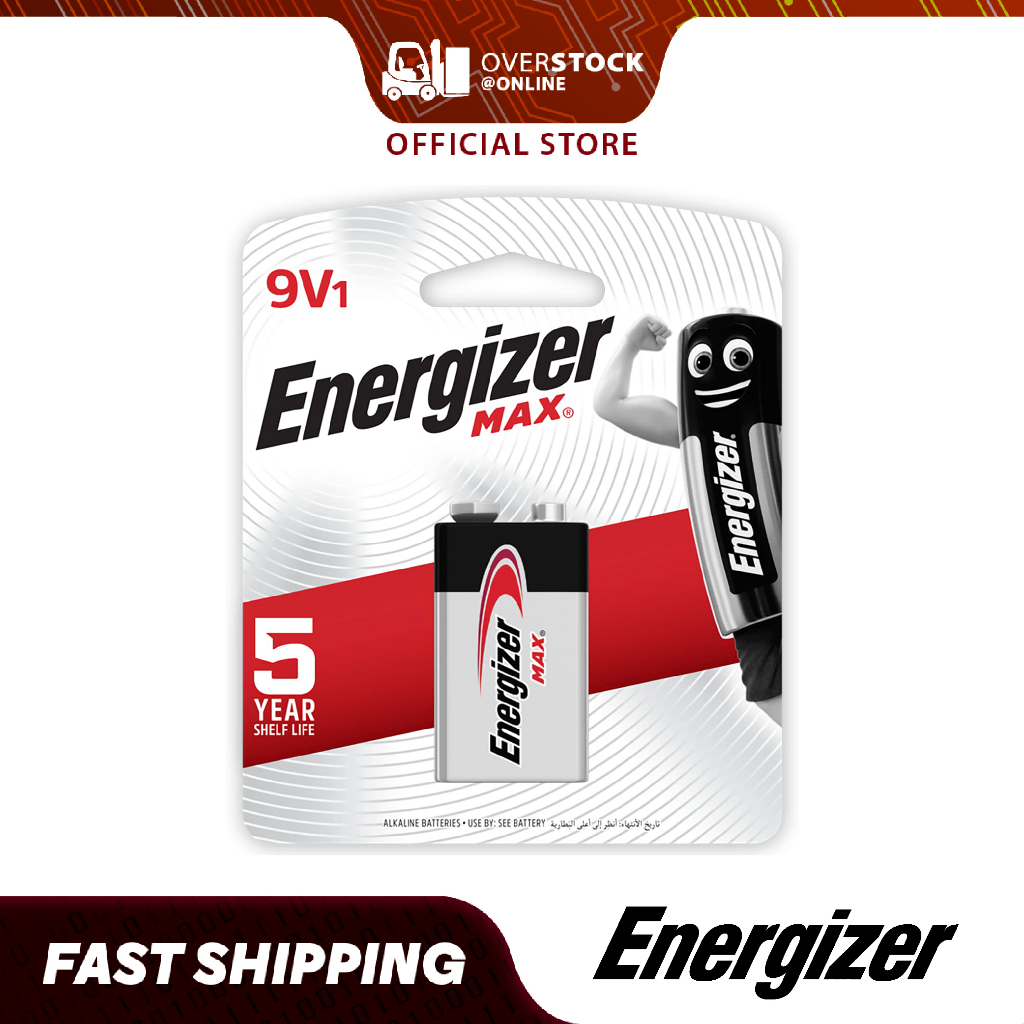 ENERGIZER MAX 9V Batteries 1PC Pack Bateri | Shopee Malaysia