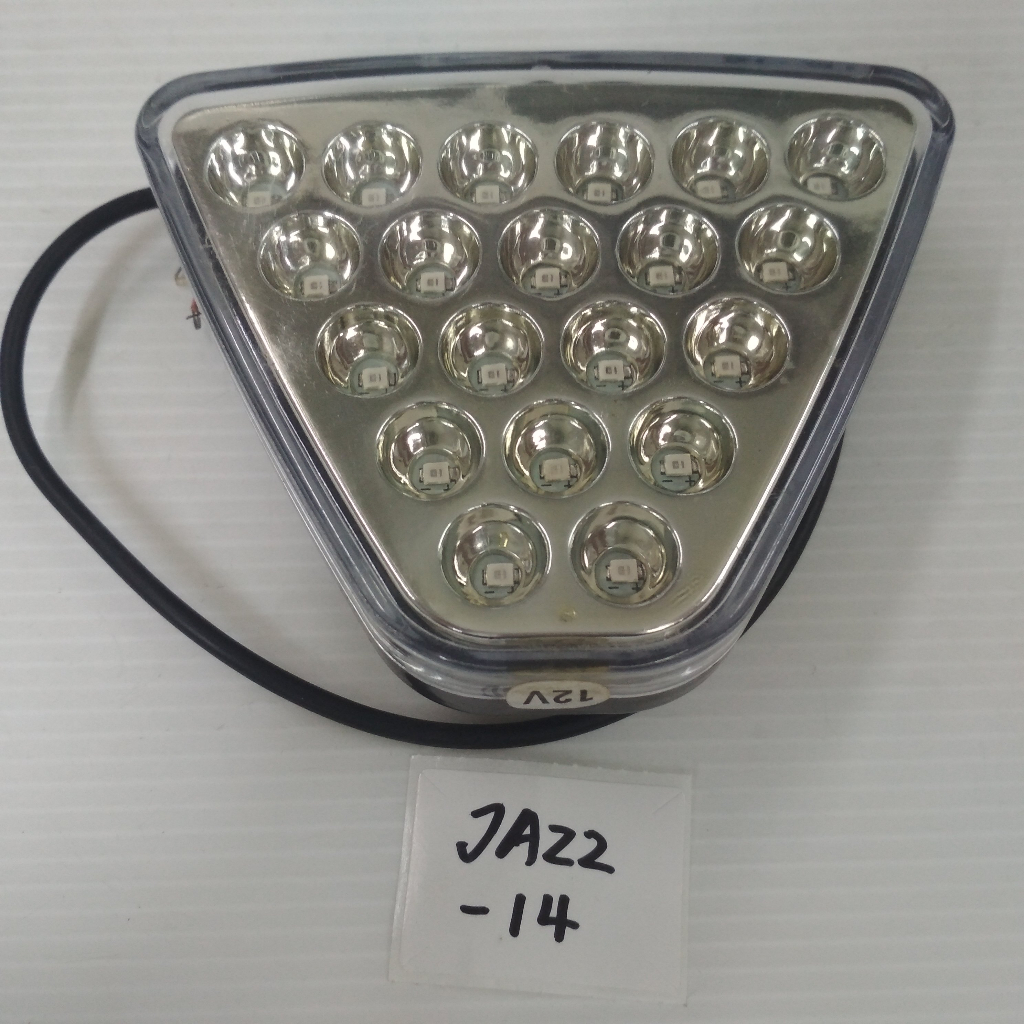 (JAZZ-14) (Red LED) (Mugen RS Style) Rear Bumper LED Clear Brake Light ...