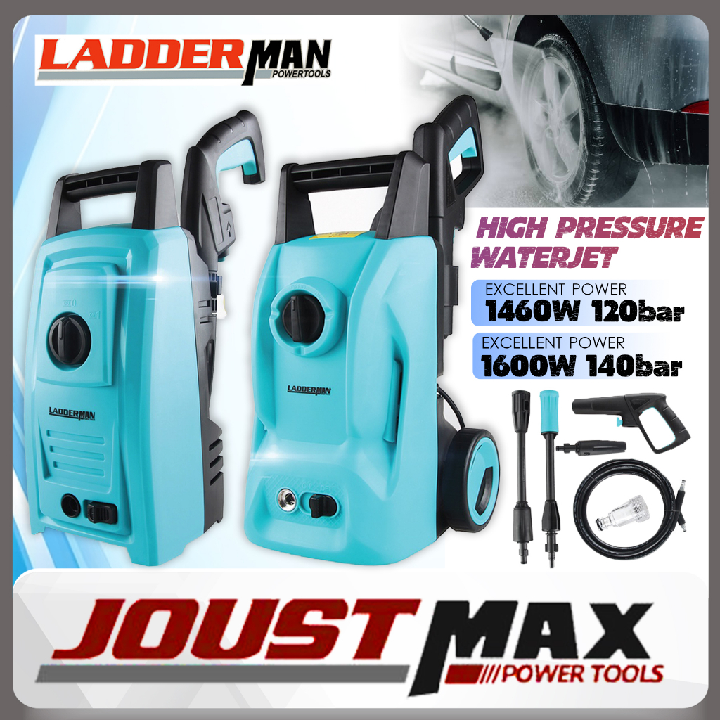 1460W 1600W HIGH PRESSURE PORTABLE WATER JET IPX5 Water Jet Car Washer ...