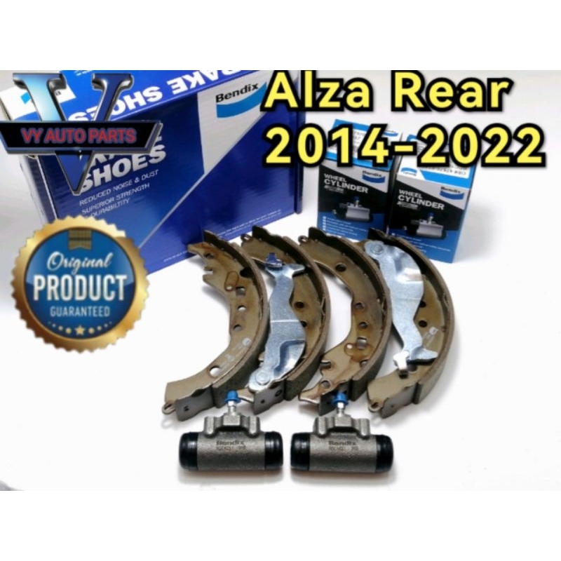Alza 2014-2022 Brake Shoe Brake Pump set Bendix | Shopee Malaysia
