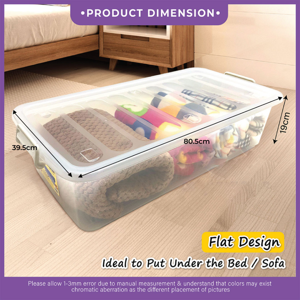 MAXONIC 32/42L UNDERBED STORAGE BOX | HOME ORGANISER BOX | KOTAK ...