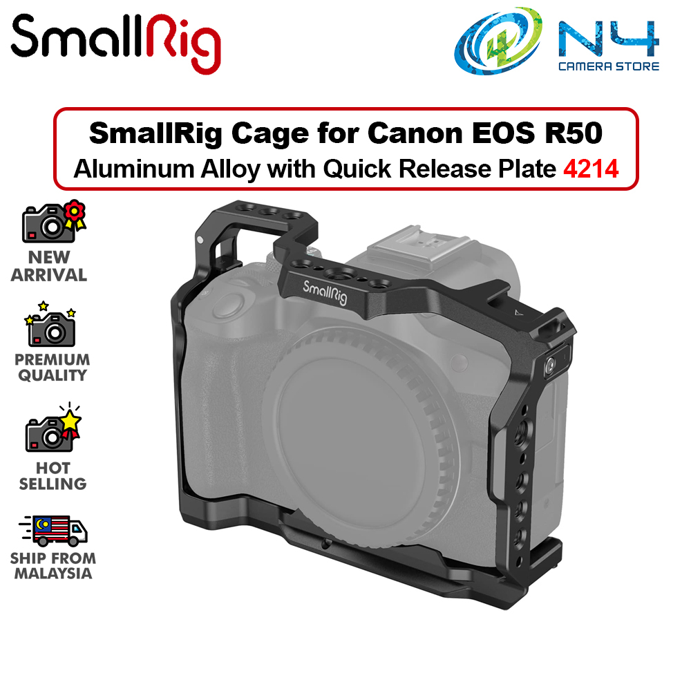 SmallRig R50 Cage for Canon R50 Camera, Aluminum Alloy with Quick ...