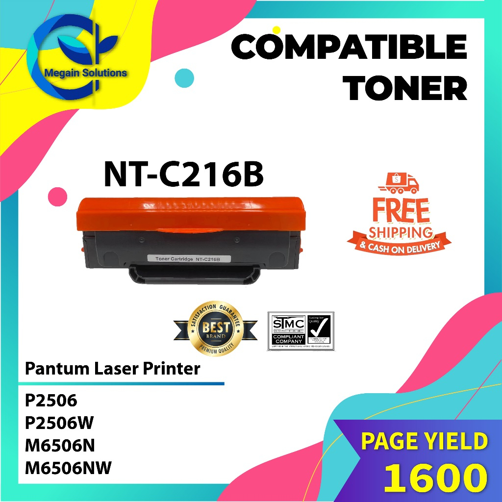 PC216B PC216 PC216E NT-C216B Compatible Toner Cartridge; for PANTUM ...