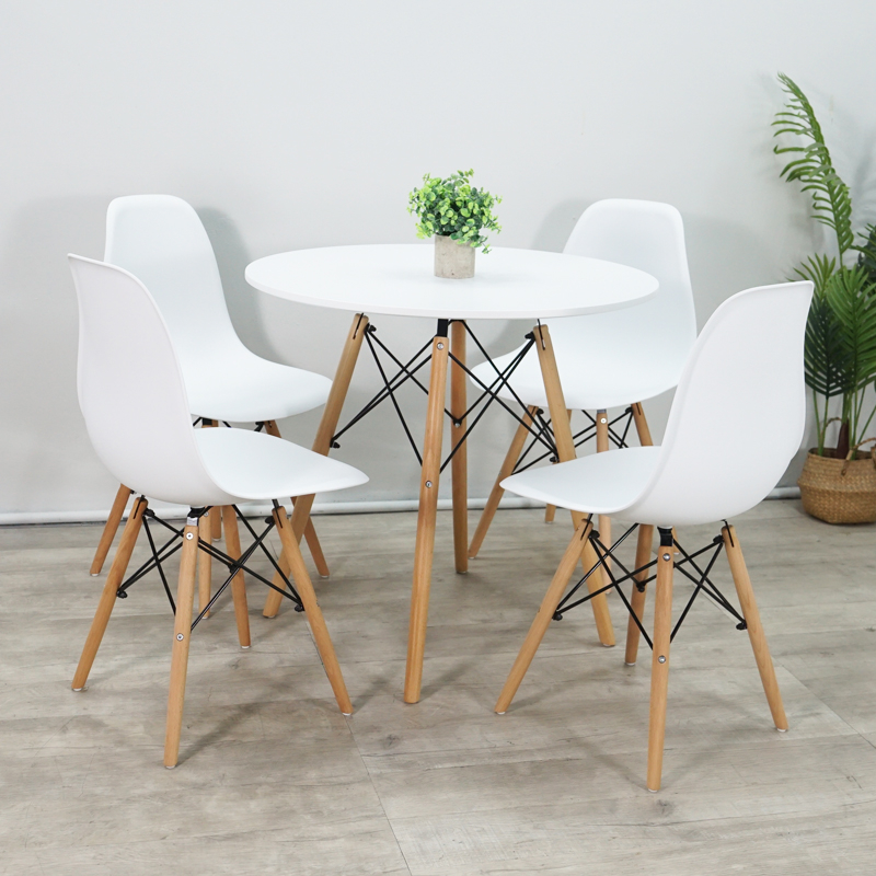 [CLEARANCE] Furniture Direct DORIS 4 Seater 80cm dining set EAMES ...