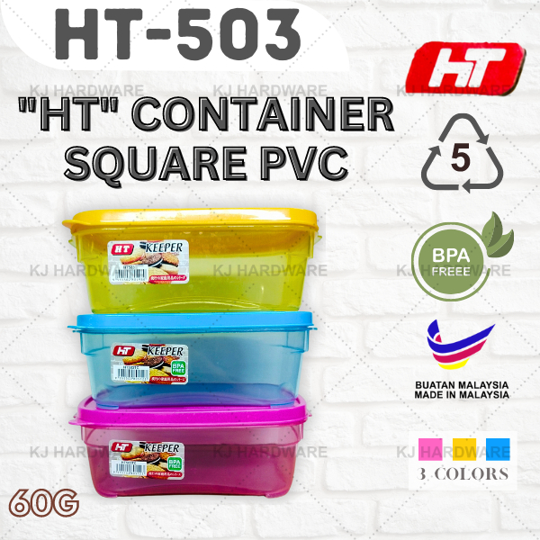 "HT" PVC Square Container HT503TC 胶方形盒 | Shopee Malaysia