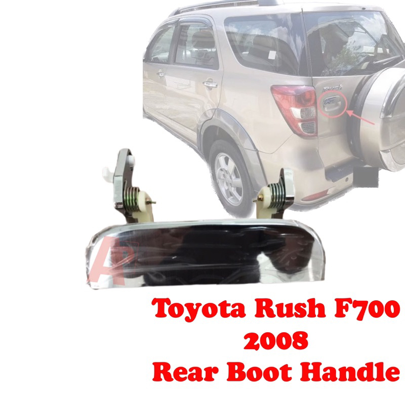 Toyota Rush F700 2008 Rear Boot Handle Chrome New | Shopee Malaysia