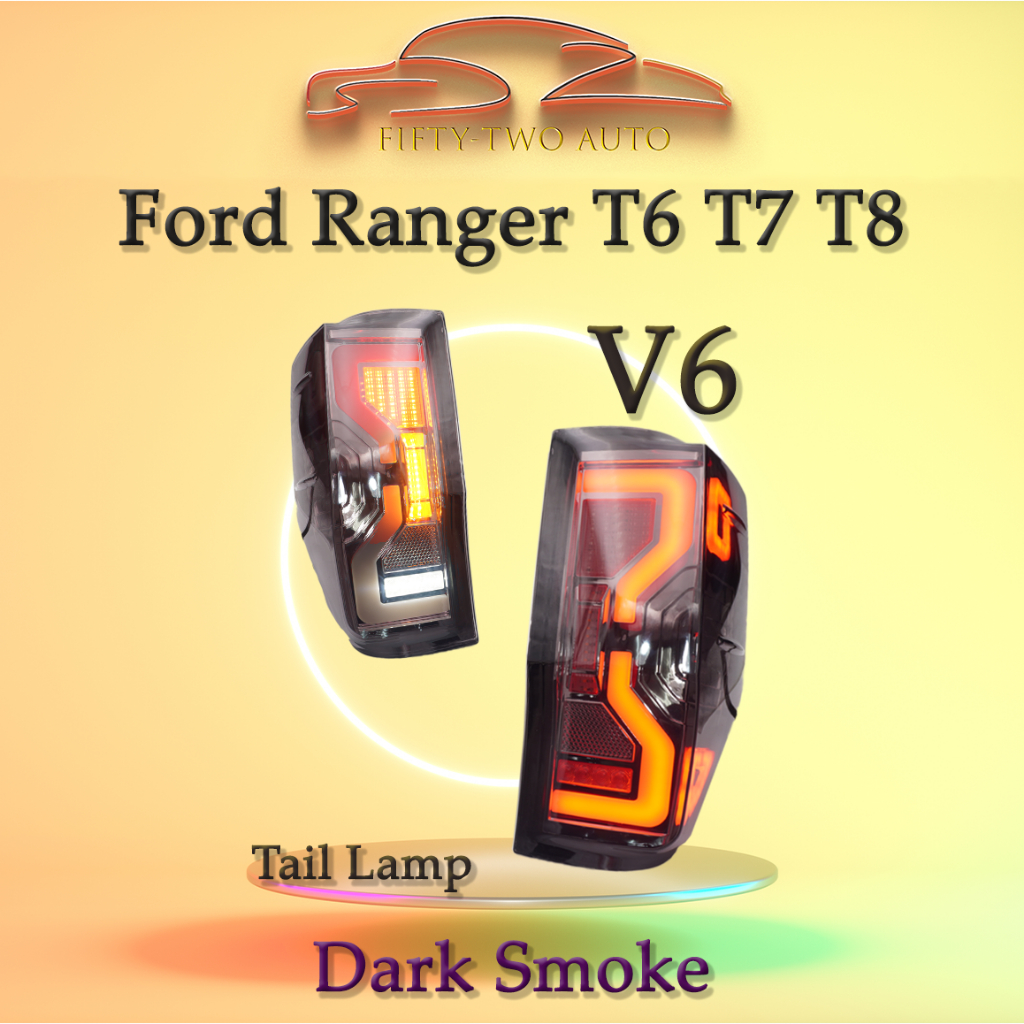 Ford Ranger Tail Lamp T6 T7 T8 XLT Wildtrak Raptor LED Tail Lamp Light ...