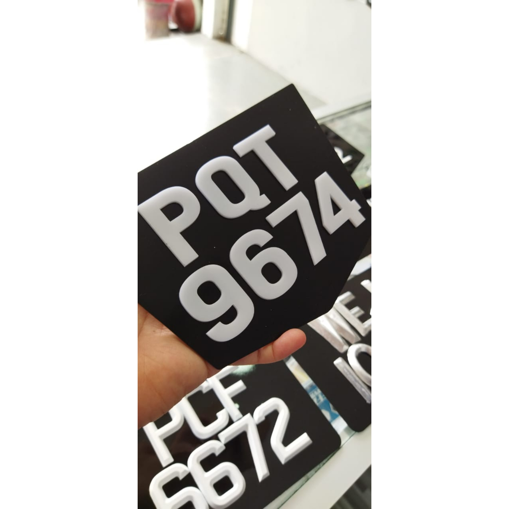 NO PLATE MOTOR MAHJONG (PUTIH SOLID) | Shopee Malaysia