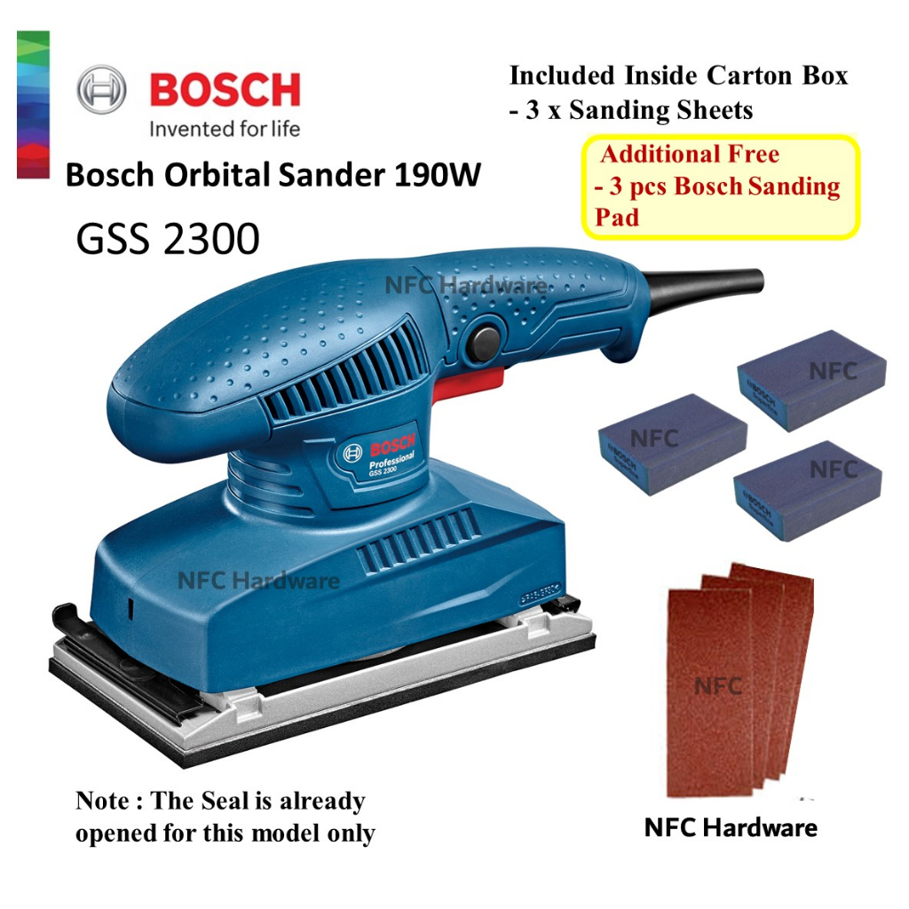 BOSCH GSS 2300 Orbital Sander 190W | Shopee Malaysia