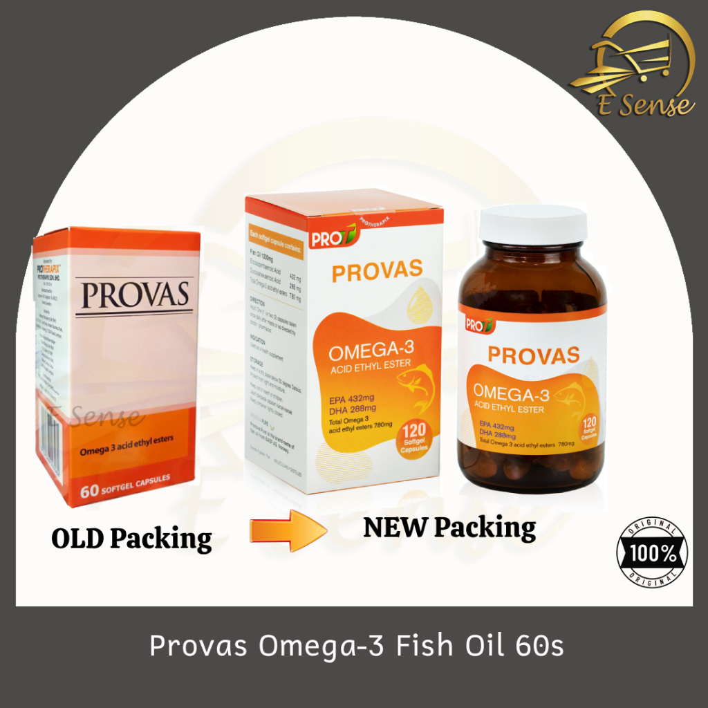 [E SENSE] PROVAS OMEGA-3 Fish Oil - 60s (NEW PACKING) | Shopee Malaysia