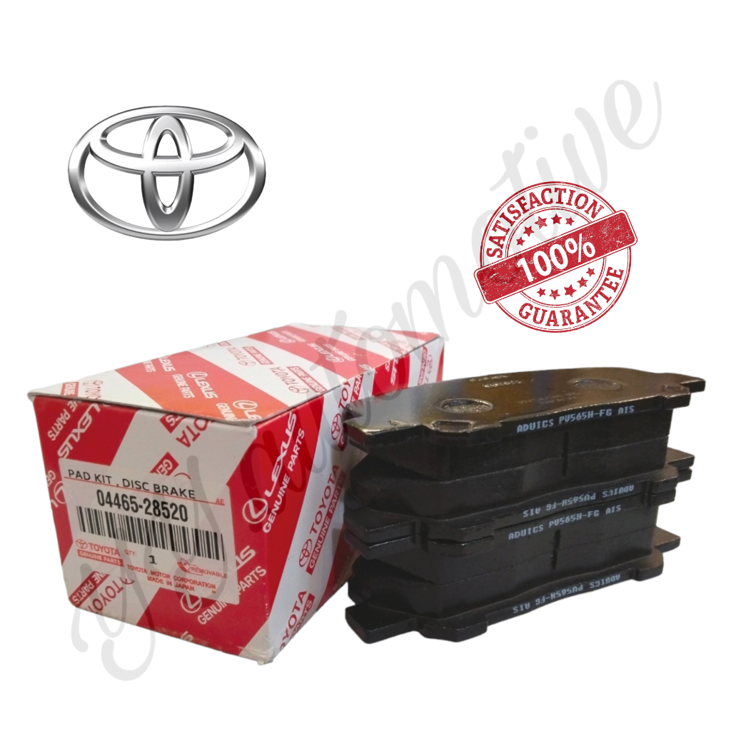 04465-28520 TOYOTA FRONT DISC BRAKE PAD VELLFIRE ESTIMA ACR50 GSR50 ...