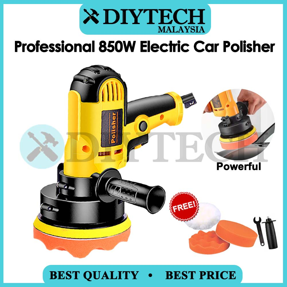 DIYTECH Professional 850W Electric Car Polisher Sander Buffer Car ...