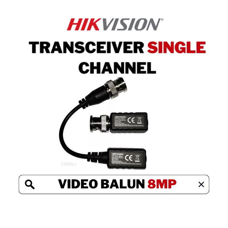 HIKVISION Video Balun CCTV Transmits TVI Signal Via UTP Cable 1 Set DS ...