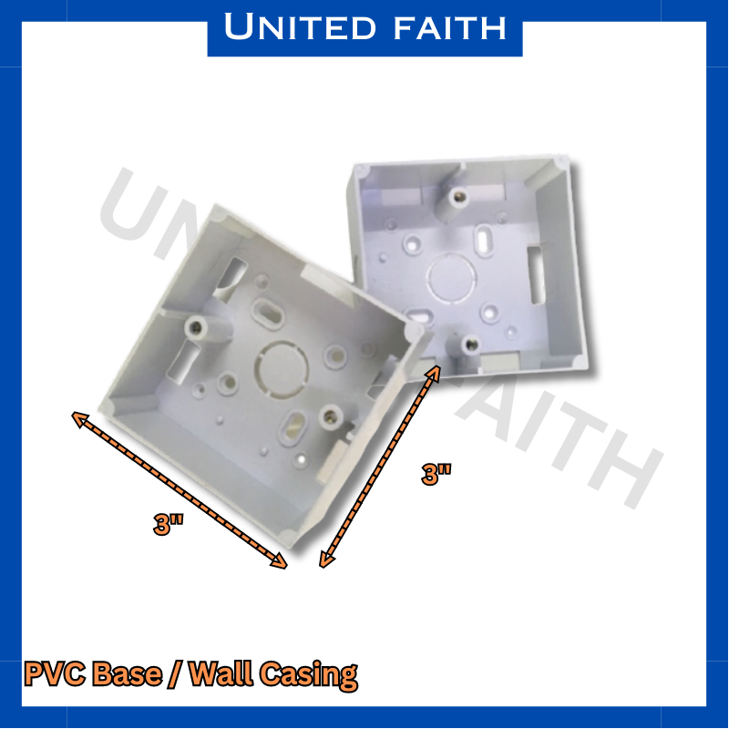 PVC Base Wall Casing for Switch Socket Water Heater Switch 3''x3 ...