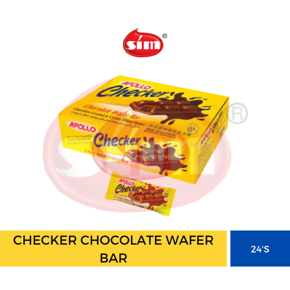 APOLLO BUBBLES WAFER & CHECKER WAFER BAR (24'S) | Shopee Malaysia