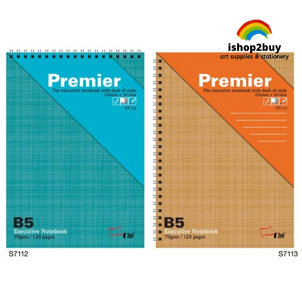 Executive Notebook 10 Books Premier Ring Note Book Side / Top Bound ...