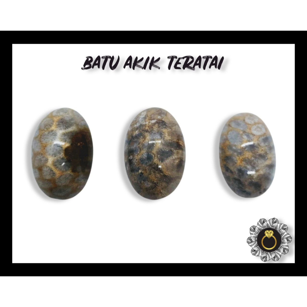 BATU AKIK TERATAI SEBESAR 50 SEN BARU / SESUAI UNTUK LOKET DAN CINCIN ...