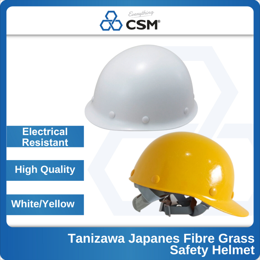 TANIZAWA Fibre glass Safety Helmet / Model: ST#118-EP / Lightweight ...