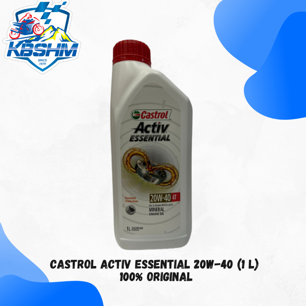 CASTROL ACTIV ESSENTIAL 20W-40 100% ORIGINAL | Shopee Malaysia