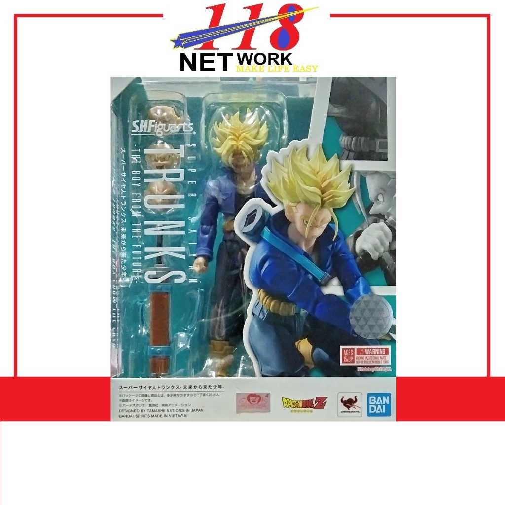 BANDAI S.H.Figuarts Shf Dragon Ball Z Super Saiyan Trunks - The Boy ...