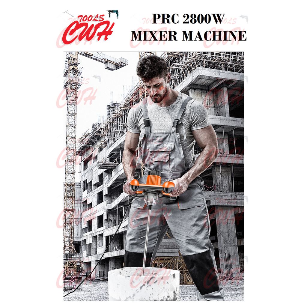 PRC 2800W 6SPEED ADJUSTABLE HAND HELD PORTABLE CAMPUR CONCRETE CEMENT ...