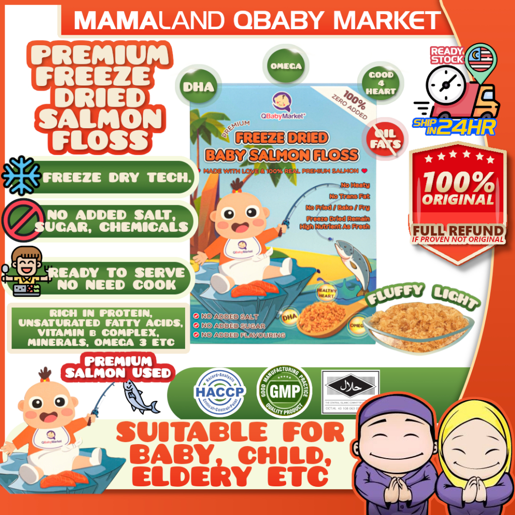 【COD|Ready Stock】Mamaland Q Baby Market Premium Freeze Dried Baby ...