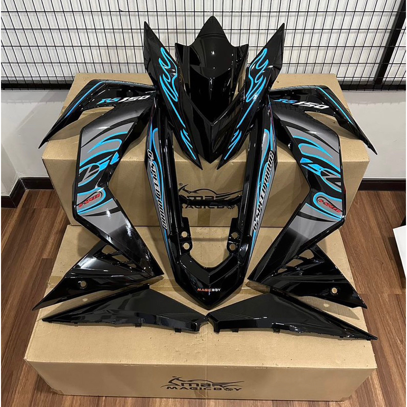 Magic Boy Body Cover Set RS150 V1/V2 API Black Blue (Magic Boy ...