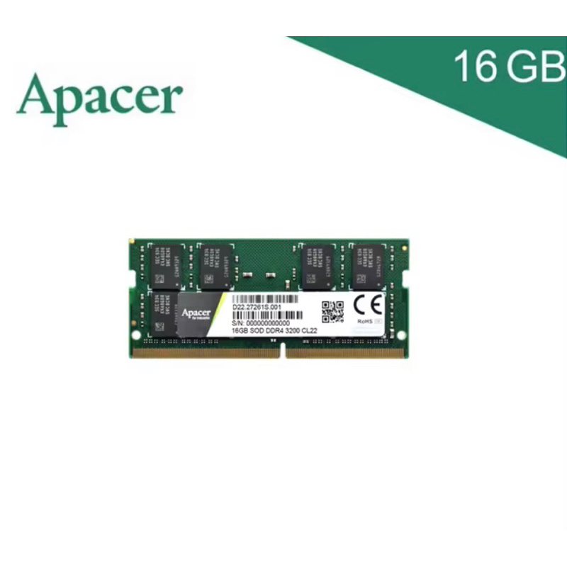 Apacer 16GB DDR4 / 3200 SODIMM RAM | Shopee Malaysia