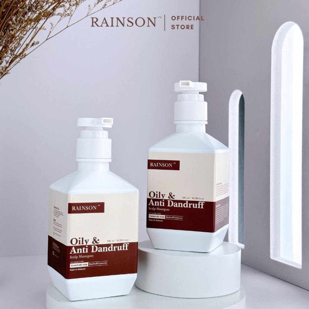 RAINSON Shampoo for Oily Scalp & Dandruff | Itchy Scalp & Oil Control ...