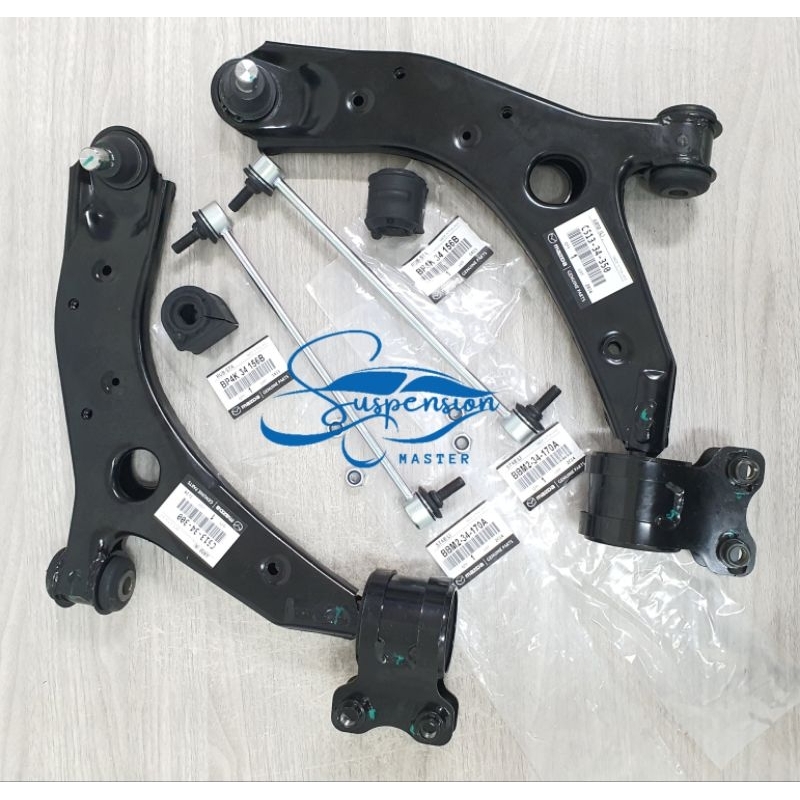 6 IN 1 SET - FRONT LOWER ARM/LINK/STABILIZER BUSH - MAZDA 3 BK (2003 ...