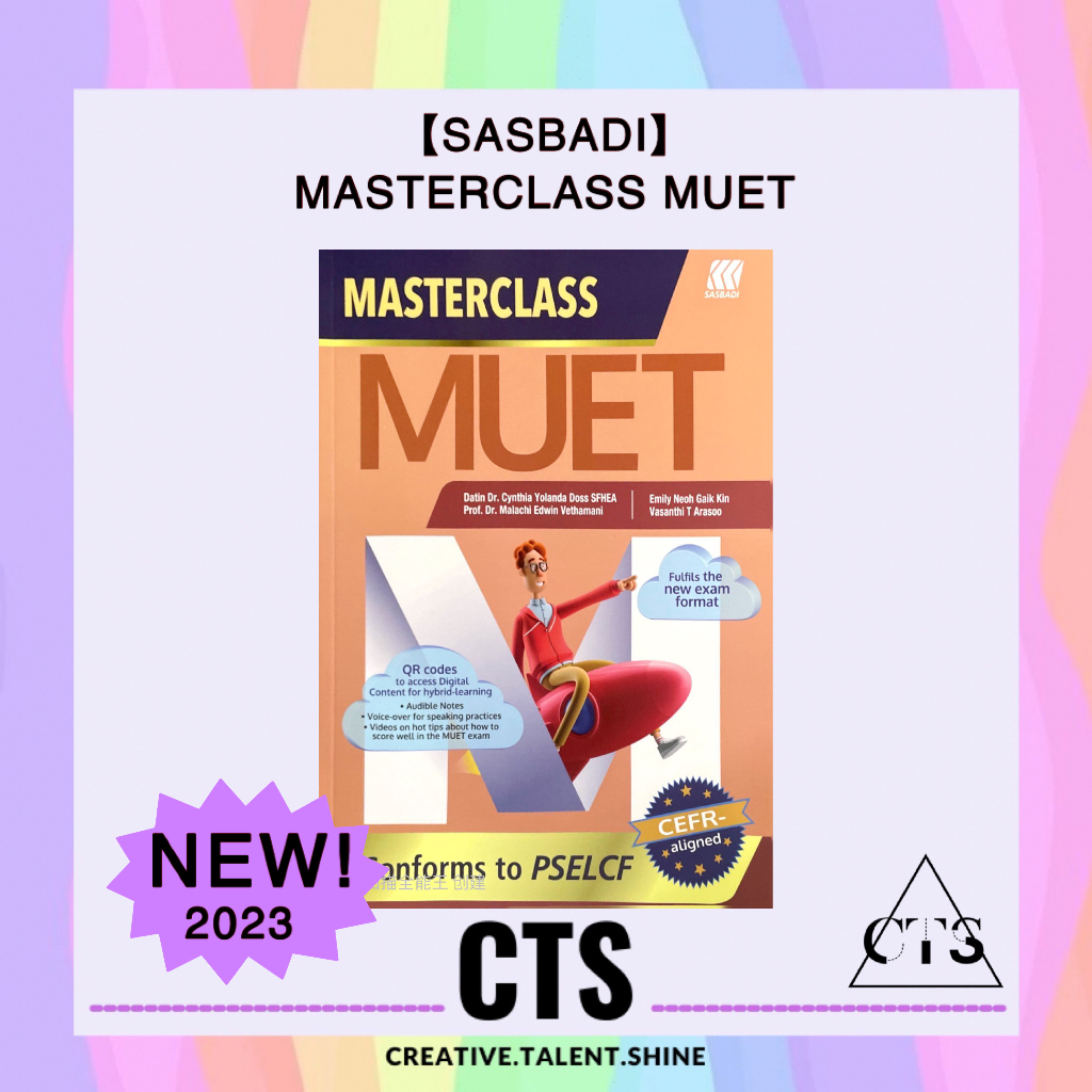 【Sasbadi】Masterclass MUET 2023 — Reference MUET CEFR-aligned | Shopee ...
