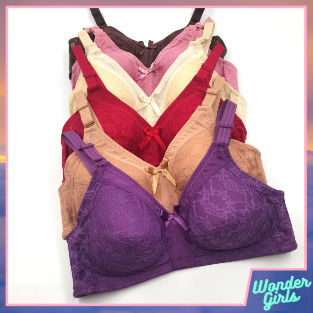 Women Bra Plus Size Cup BCD Wireless Bra / Baju Dalam Wanita Bra Wanita ...