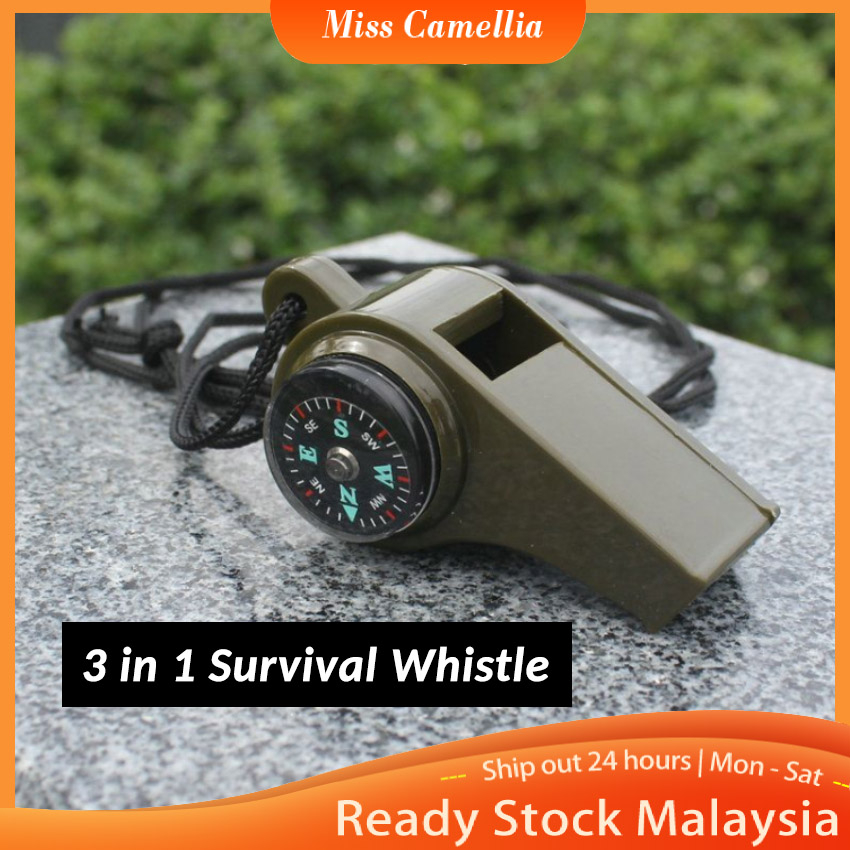 3 in 1 Compass Lifeguard Whistle Thermometer Outdoor Multifunctional ...