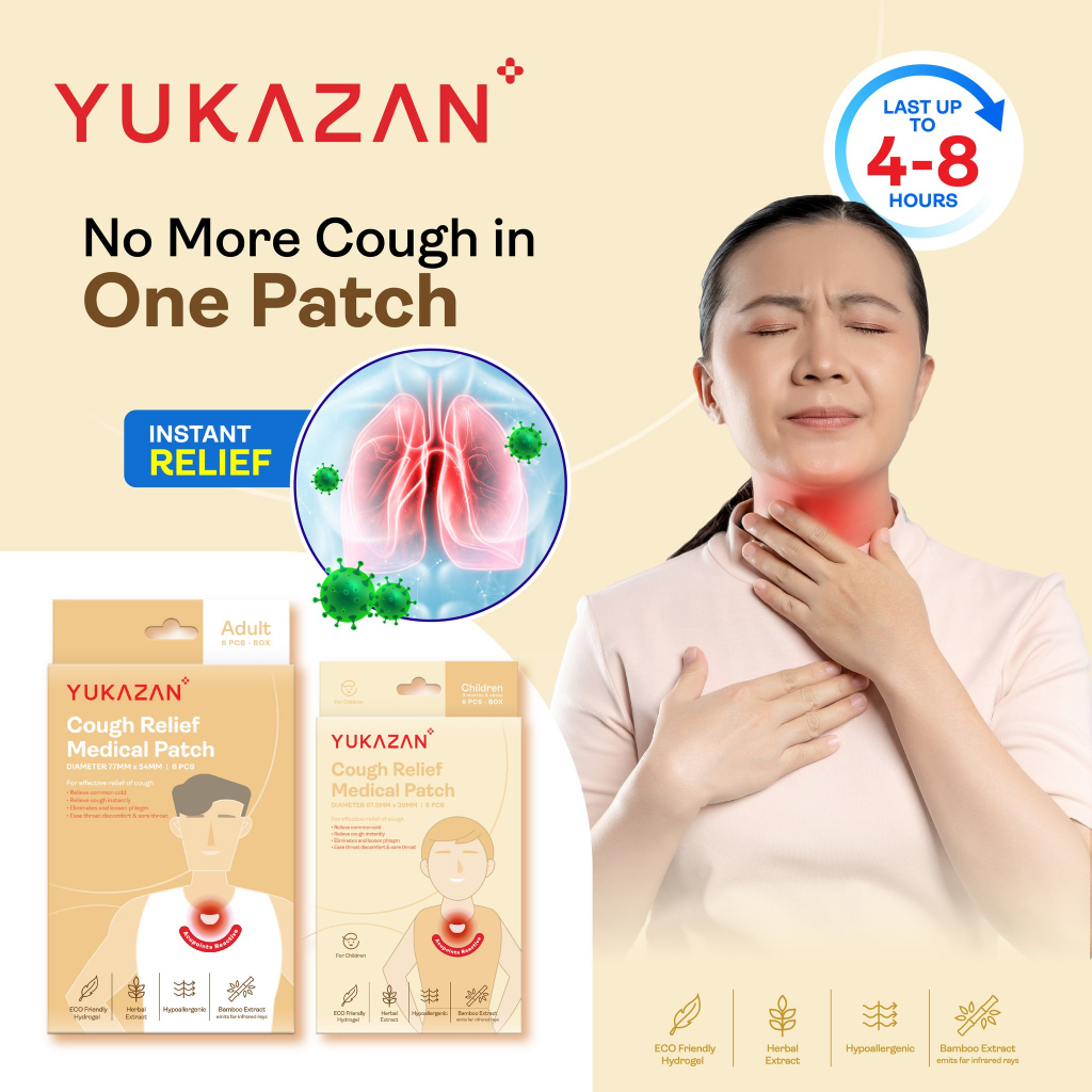Yukazan Children / Kids /adult Cough Relief Medical Patch (6's ...