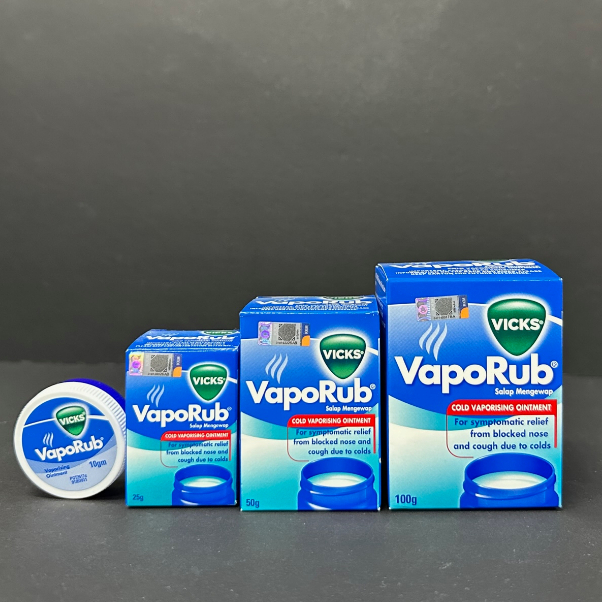 Vicks Vaporub Cold Vaporising Ointment (10g/25g/50g/100g) | Shopee Malaysia
