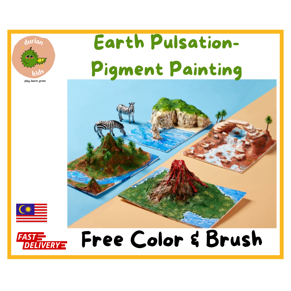 Kids Art Drawing Paint Graffiti planet earth material craft set ...