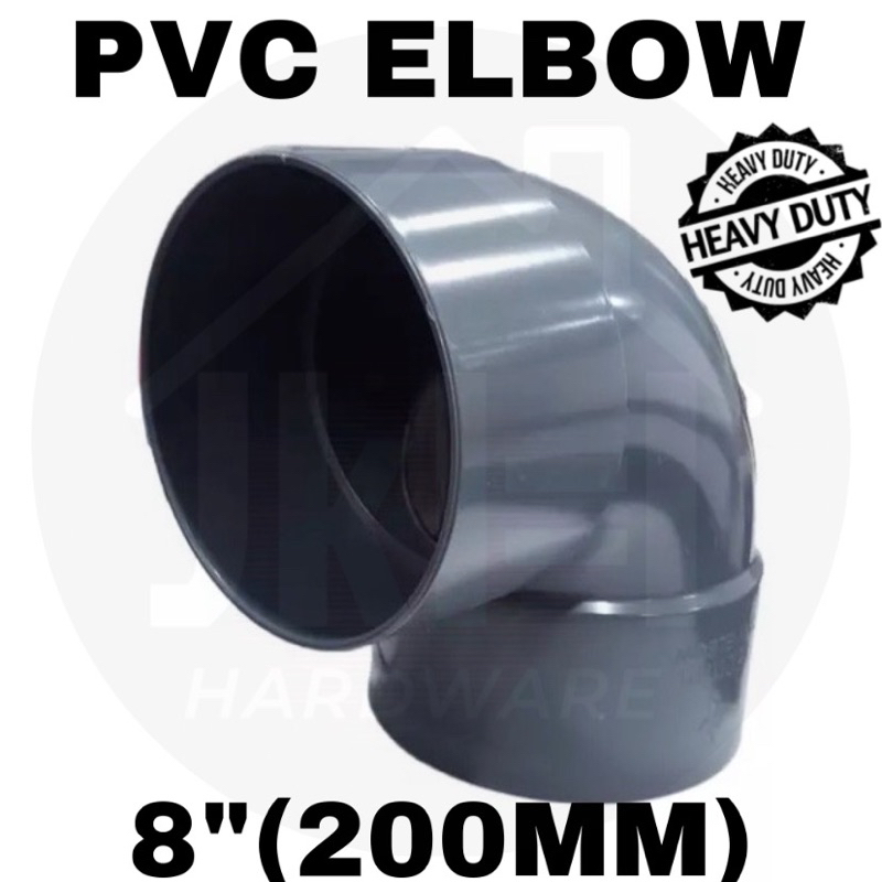 (HEAVY DUTY) 8" 200MM PVC ELBOW 8" pvc elbow | Shopee Malaysia