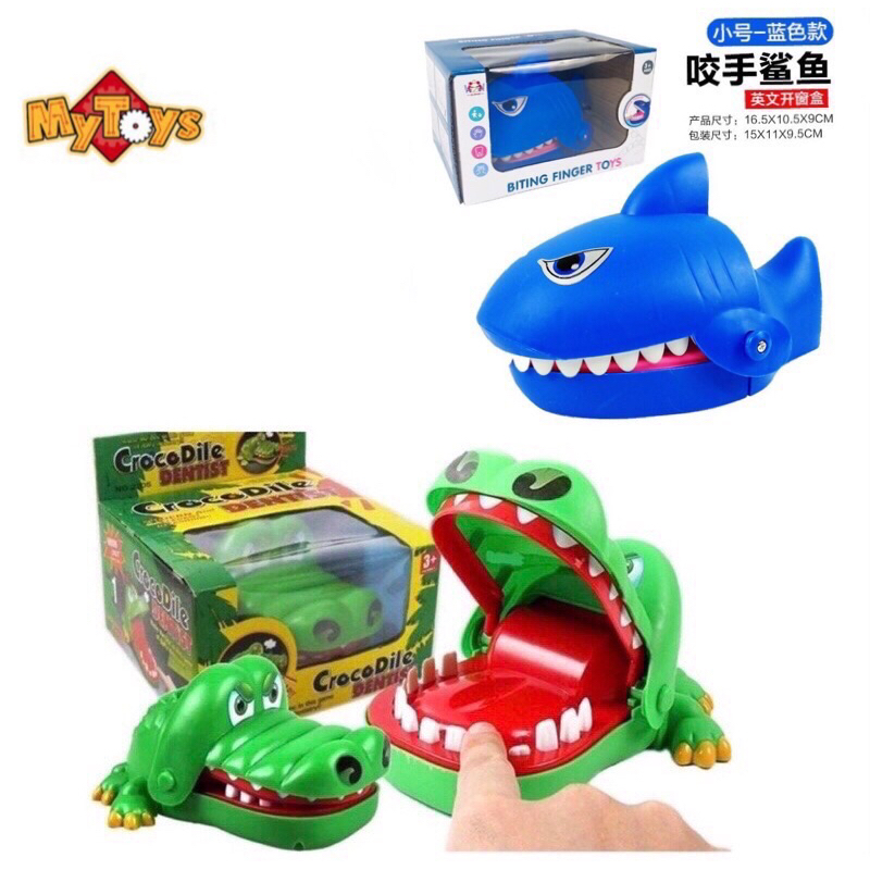 FUNNY CROCODILE JAW TOOTH FINGER BITE TOY | Shopee Malaysia