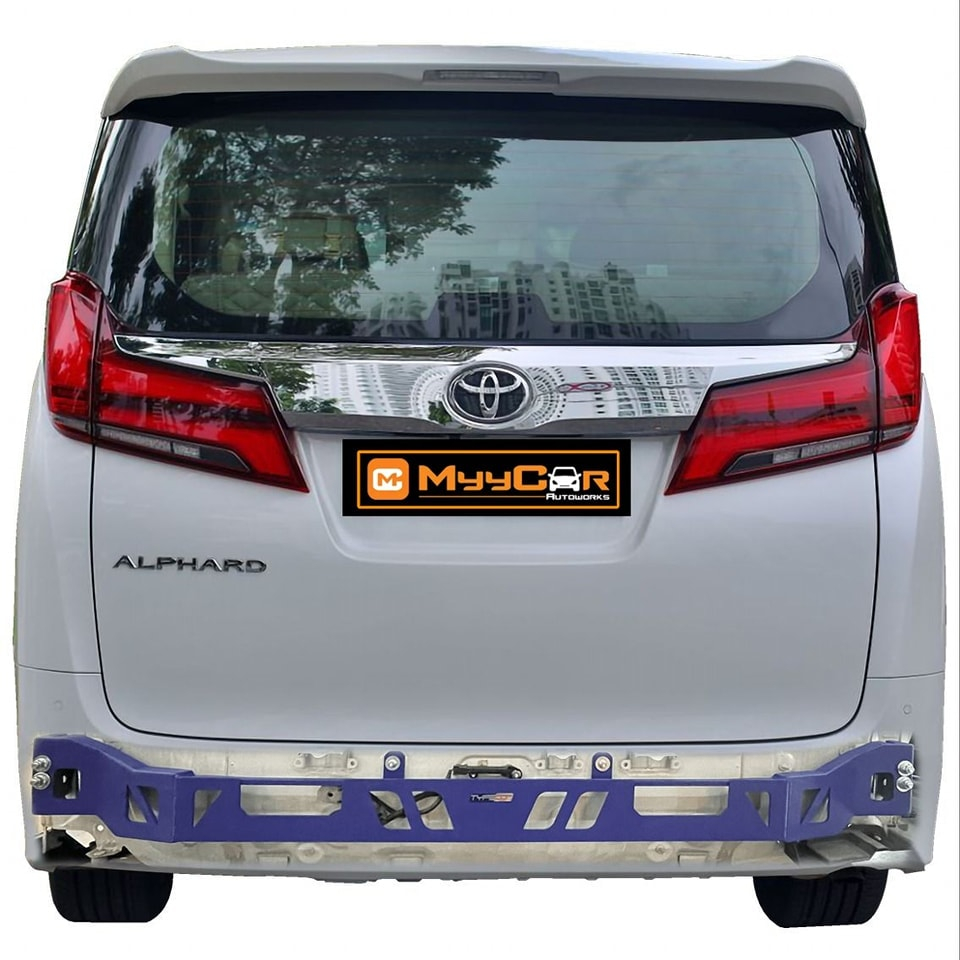 TYPE ONE REAR BUMPER ANTI CRASH BAR Toyota Alphard Vellfire 30 series ...