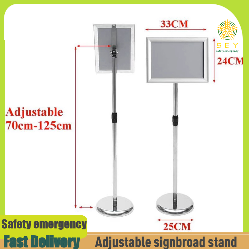 【Local shipment】Adjustable sign stand Poster Display Sign Stand Holder ...