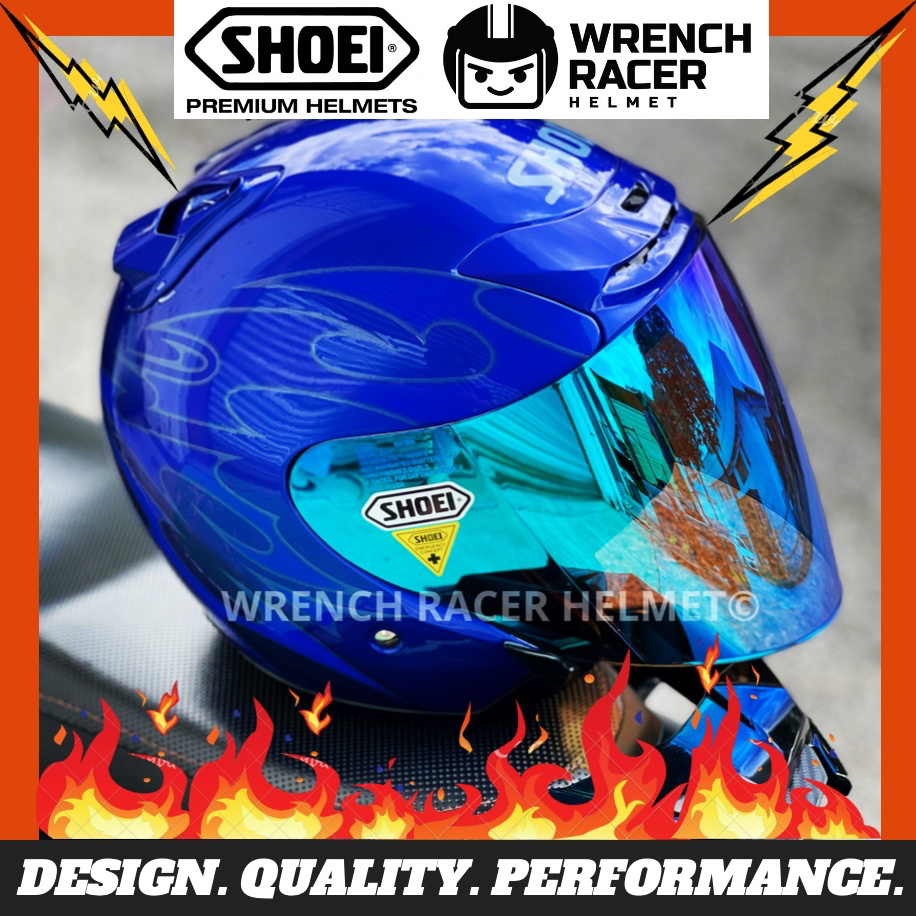 Helmet SHOEI JFORCE 2 Jack Blue / SHOEI JF2 Jack Blue Helmet / SHOEI ...