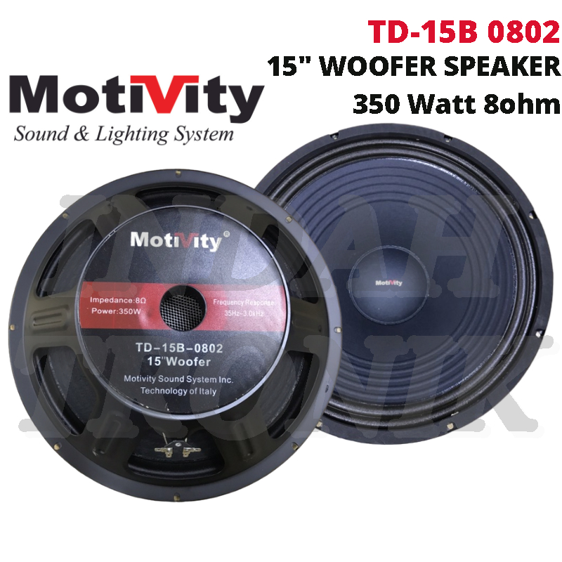 MOTIVITY 15" Woofer Speaker 350 watt 8 ohm - TD-15B-0802 | Shopee Malaysia