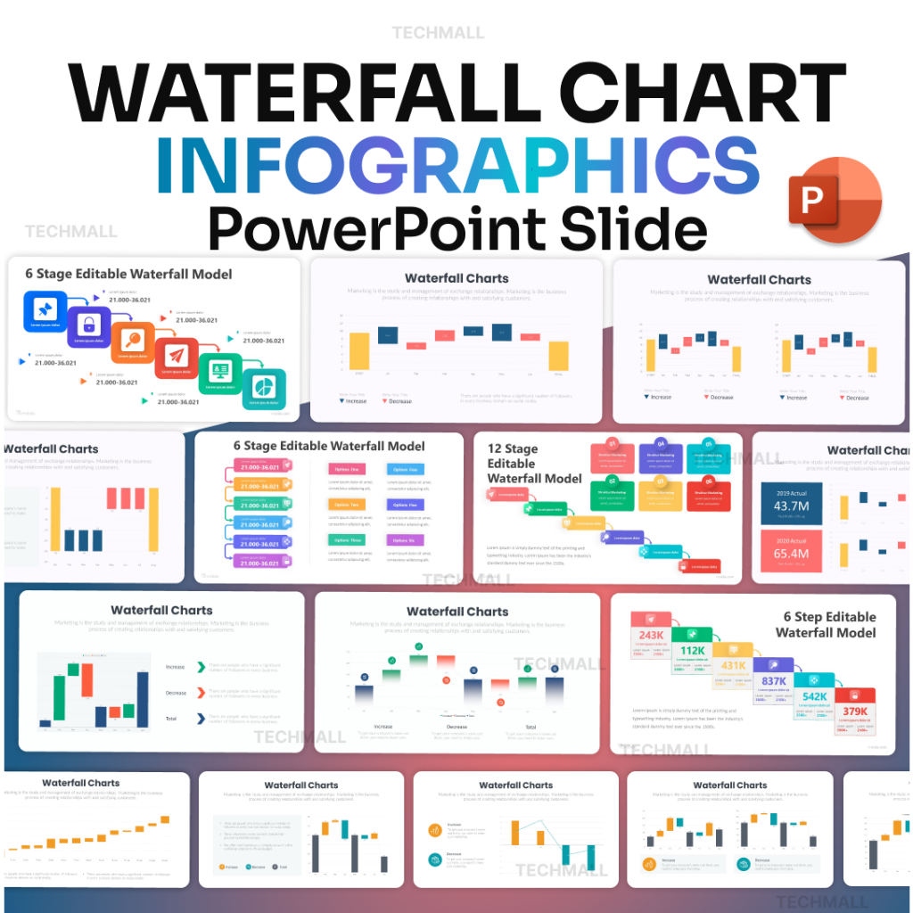 Waterfall Infographics PowerPoint Presentation Template | Easy Edit ...