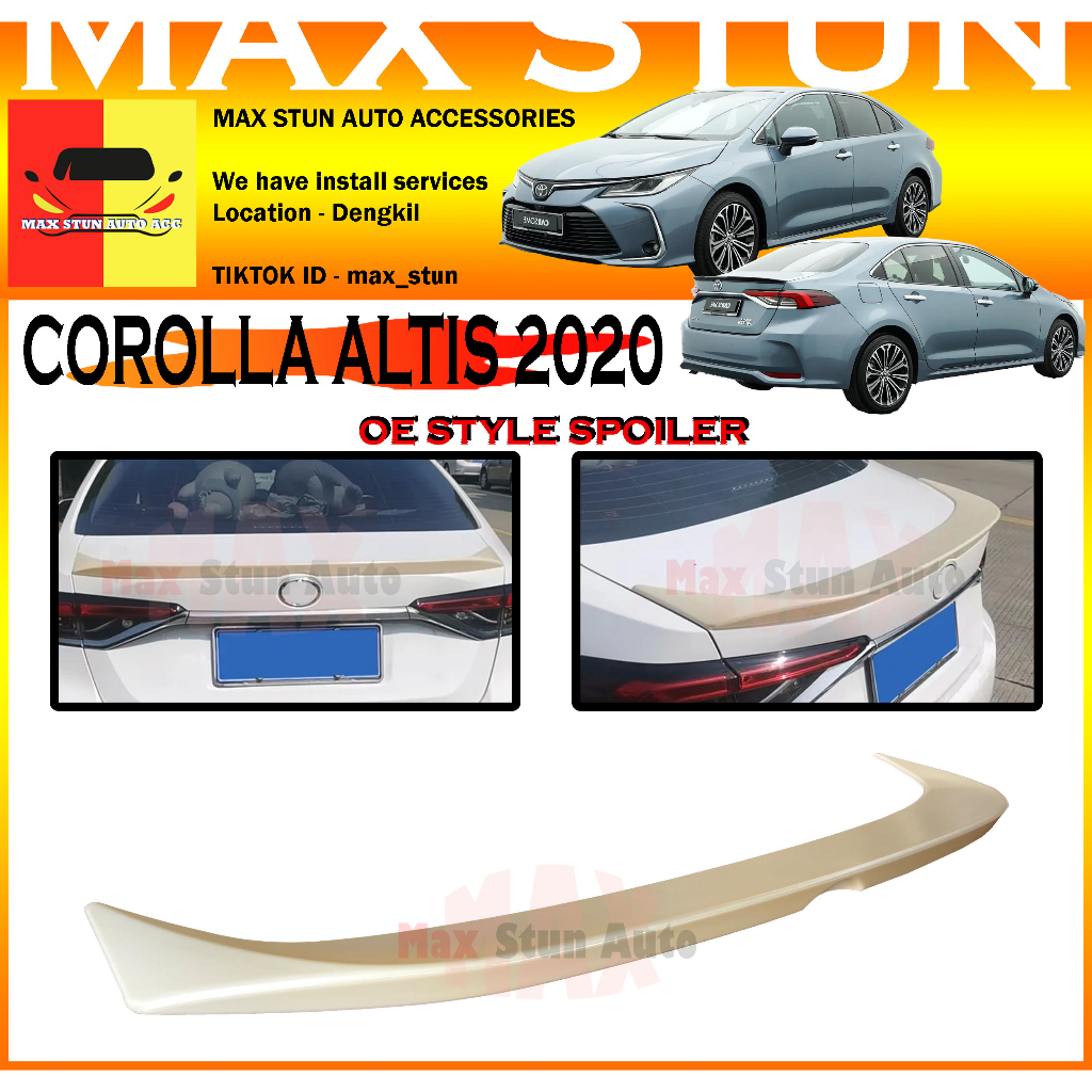 TOYOTA COROLLA ALTIS 2020 OE SPOILER DUCKTAIL ORIGINAL FACTORY STYLE ...